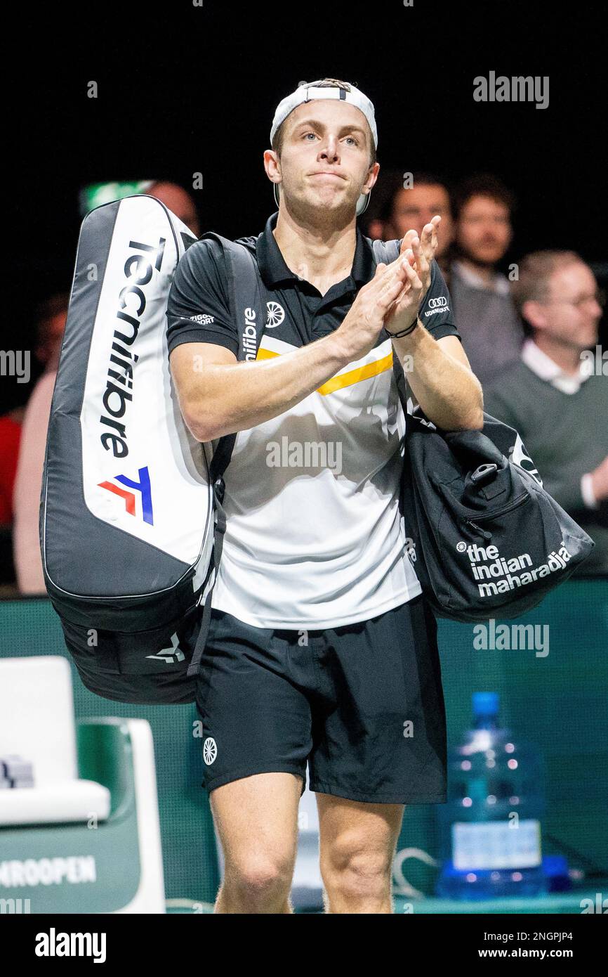 ROTTERDAM, THE NETHERLANDS - FEBRUARY 18 : Tallon Griekspoor of The ...