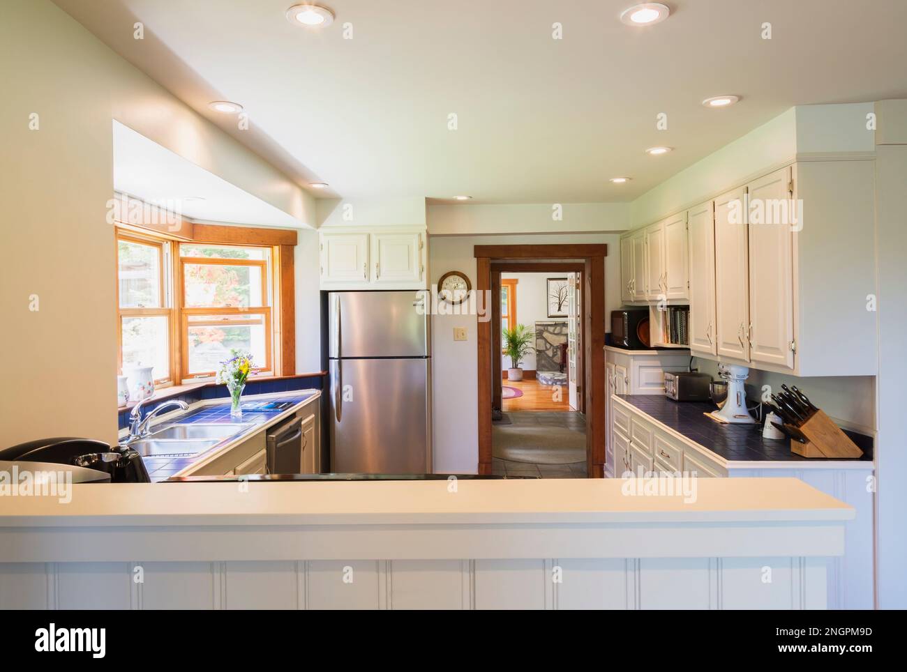 White And Wood Kitchen Cabinets 90s