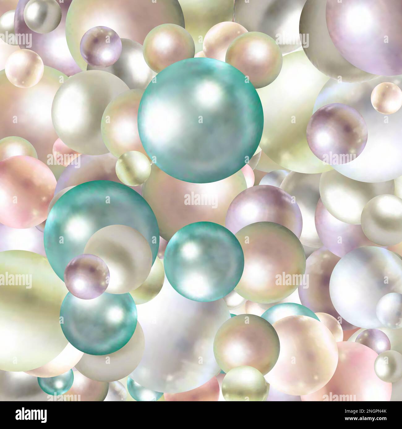 Realistic background of multiple pearls - vector eps10 illustration ...
