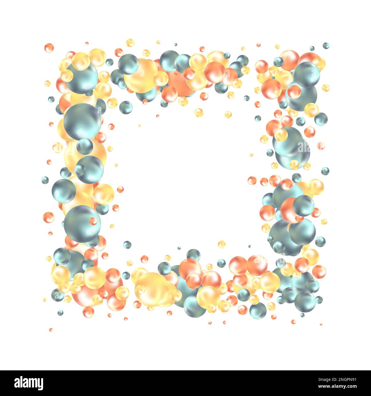 Nature, colorful, multicolored sea pearl background with small and big ...