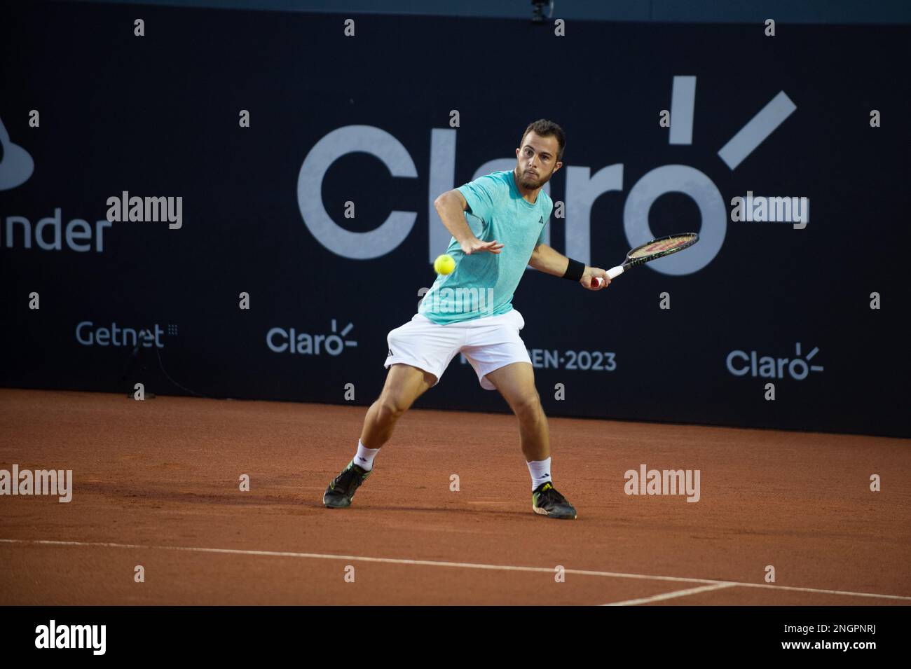 Rio De Janeiro, Brazil. 18th Feb, 2023. Hugo Gaston (FRA) X Felipe ...