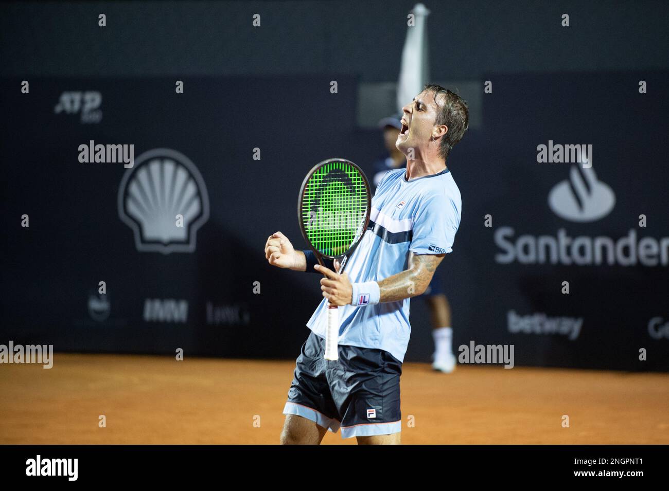 Rio De Janeiro, Brazil. 18th Feb, 2023. Hugo Gaston (FRA) X Felipe ...