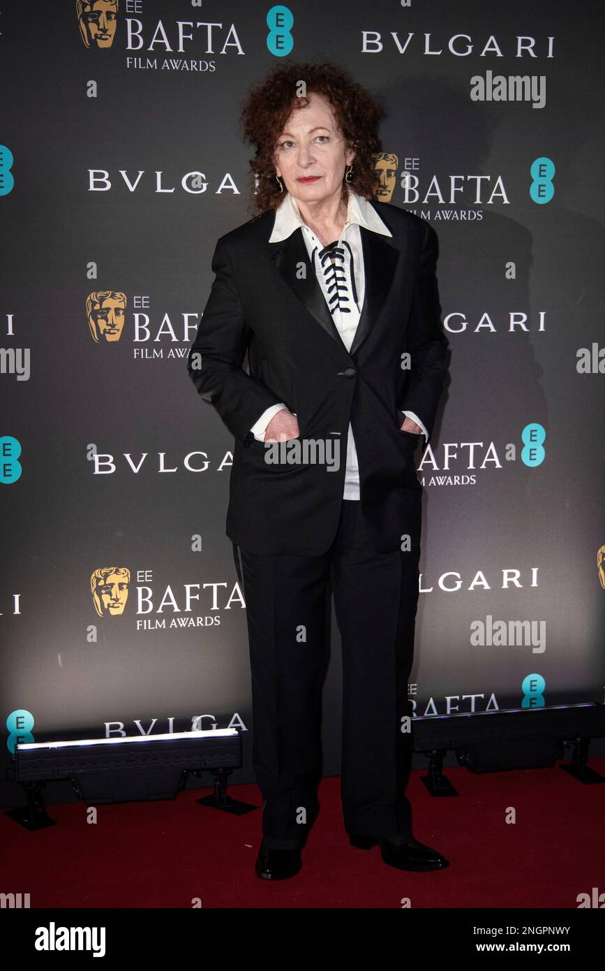 Nancy Goldin poses for photographers upon arrival for the BAFTA ...