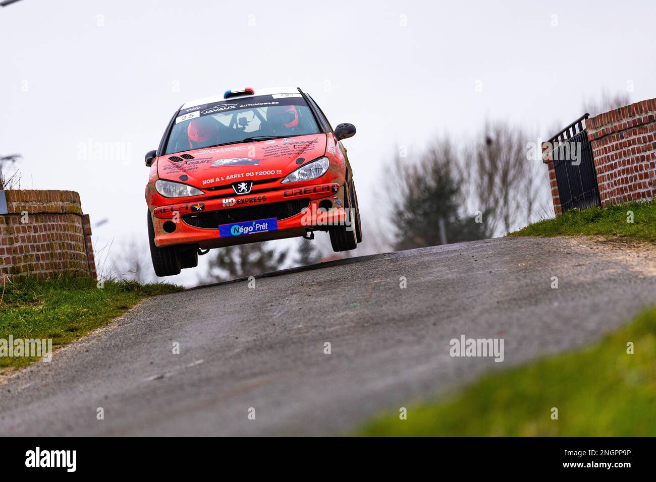 25 COURDIER David, CHABOD Loic, Peugeot 206 RC F214, action during the ...