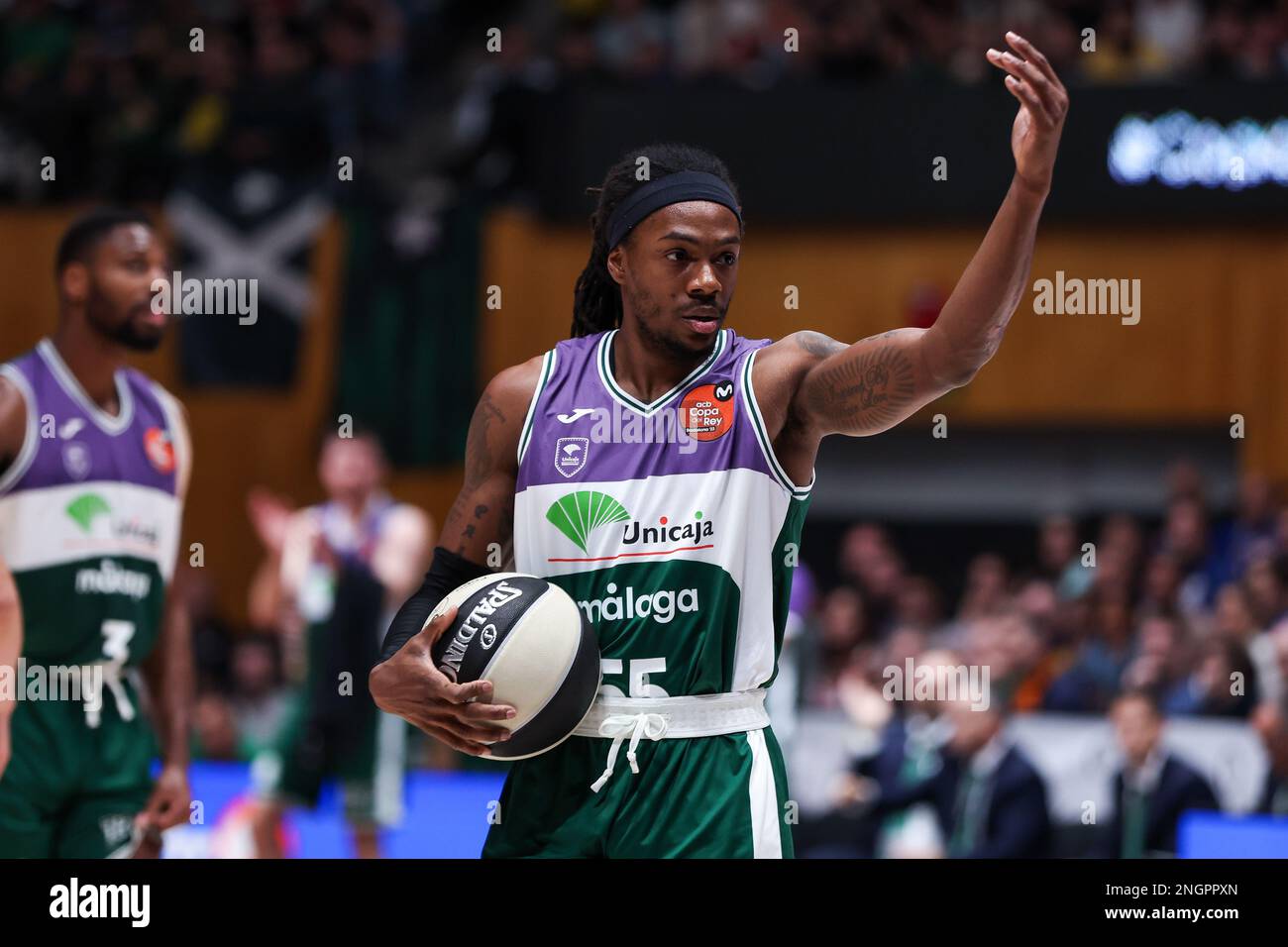 Kendrick Perry of Unicaja Malaga during the ACB Copa Del Rey Badalona ...