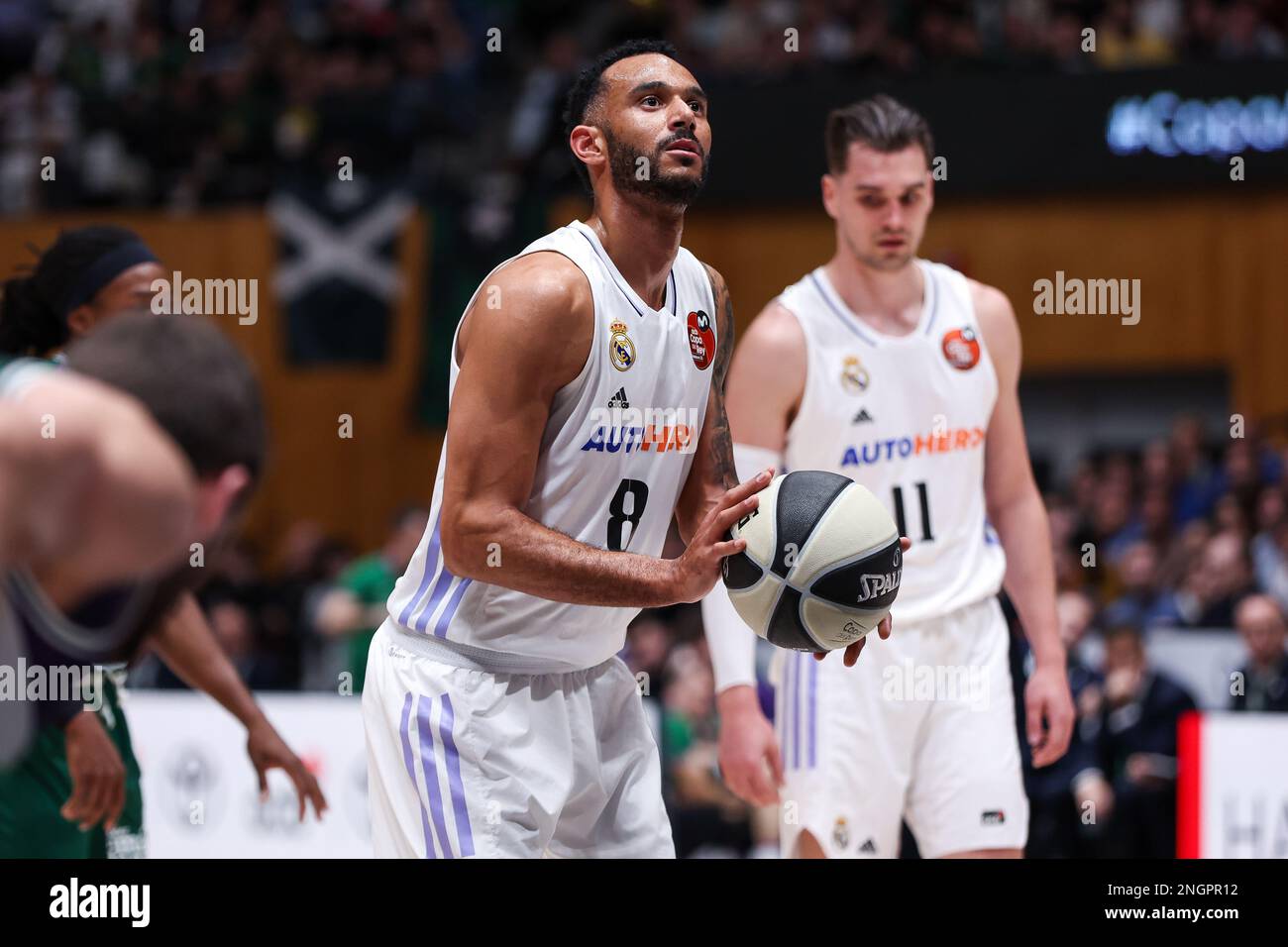 Adam Hanga of Real Madrid during the ACB Copa Del Rey Badalona 2023 ...