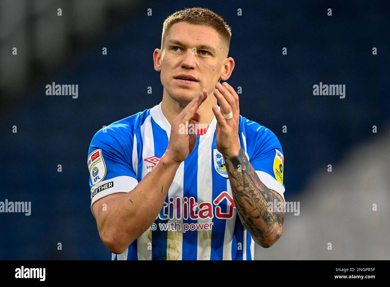 Martyn Waghorn #49 of Huddersfield Town during the Sky Bet Championship ...