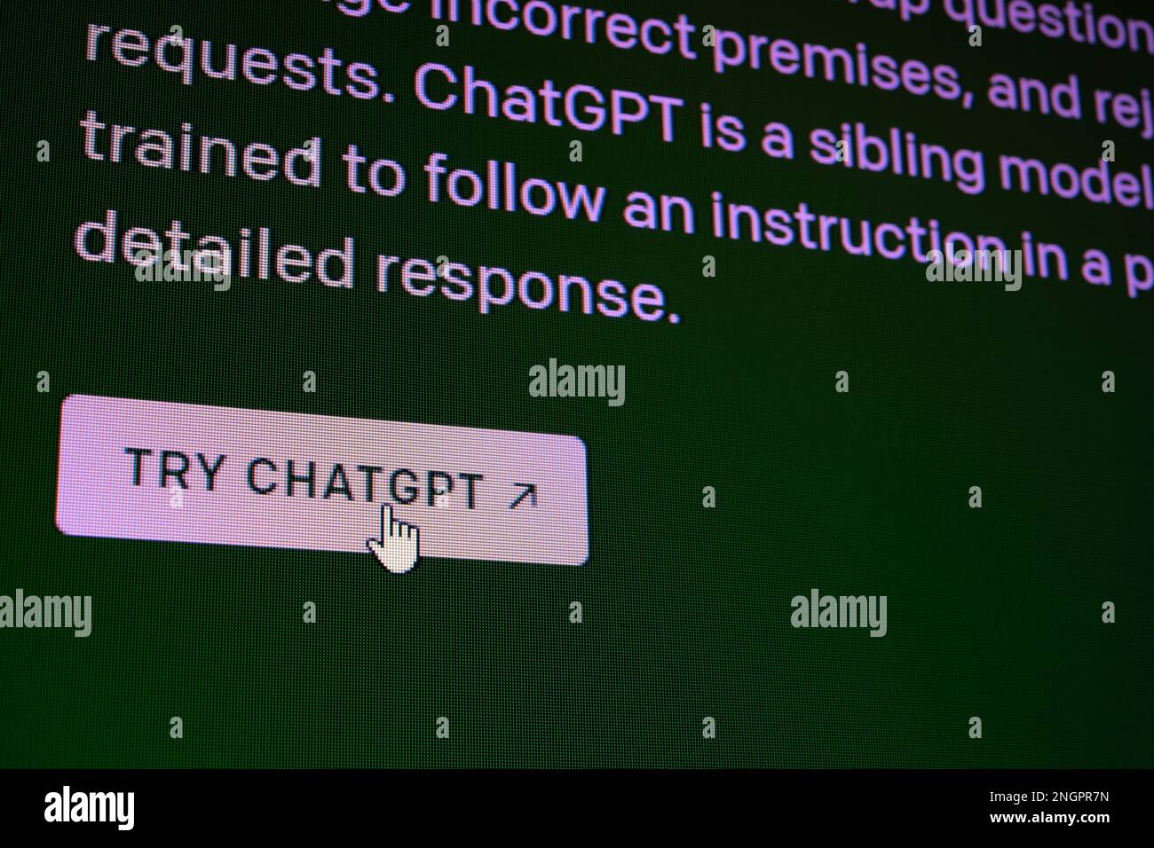 ZhongShan China-Feb 15,2023:close up of a monitor showing a mouse ...