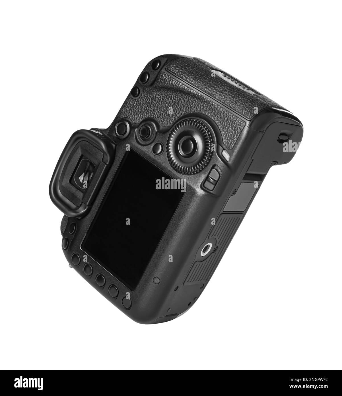 Modern digital camera isolated on white. Photography equipment Stock ...