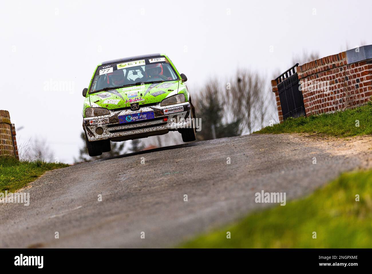 77 DOS SANTOS Florent, HOUZARD Gerald, Peugeot 106 S16 FRC4 A6, action ...