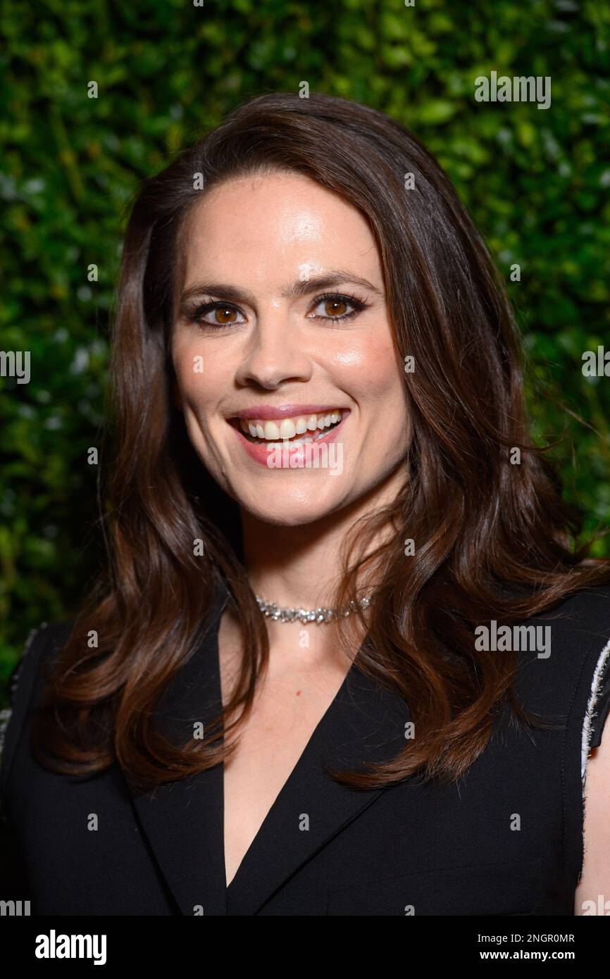 London, UK. 18 February 2023. Hayley Atwell attending the Charles Finch ...