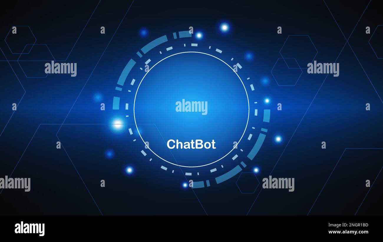 chatbot Ai artificial intelligence technology hitech concept. chatbot application smart bot ...