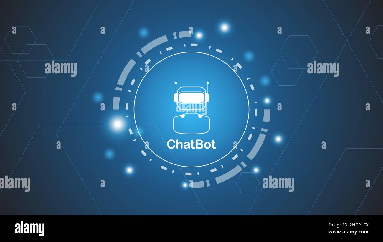 chatbot Ai artificial intelligence technology hitech concept. chatbot application smart bot ...