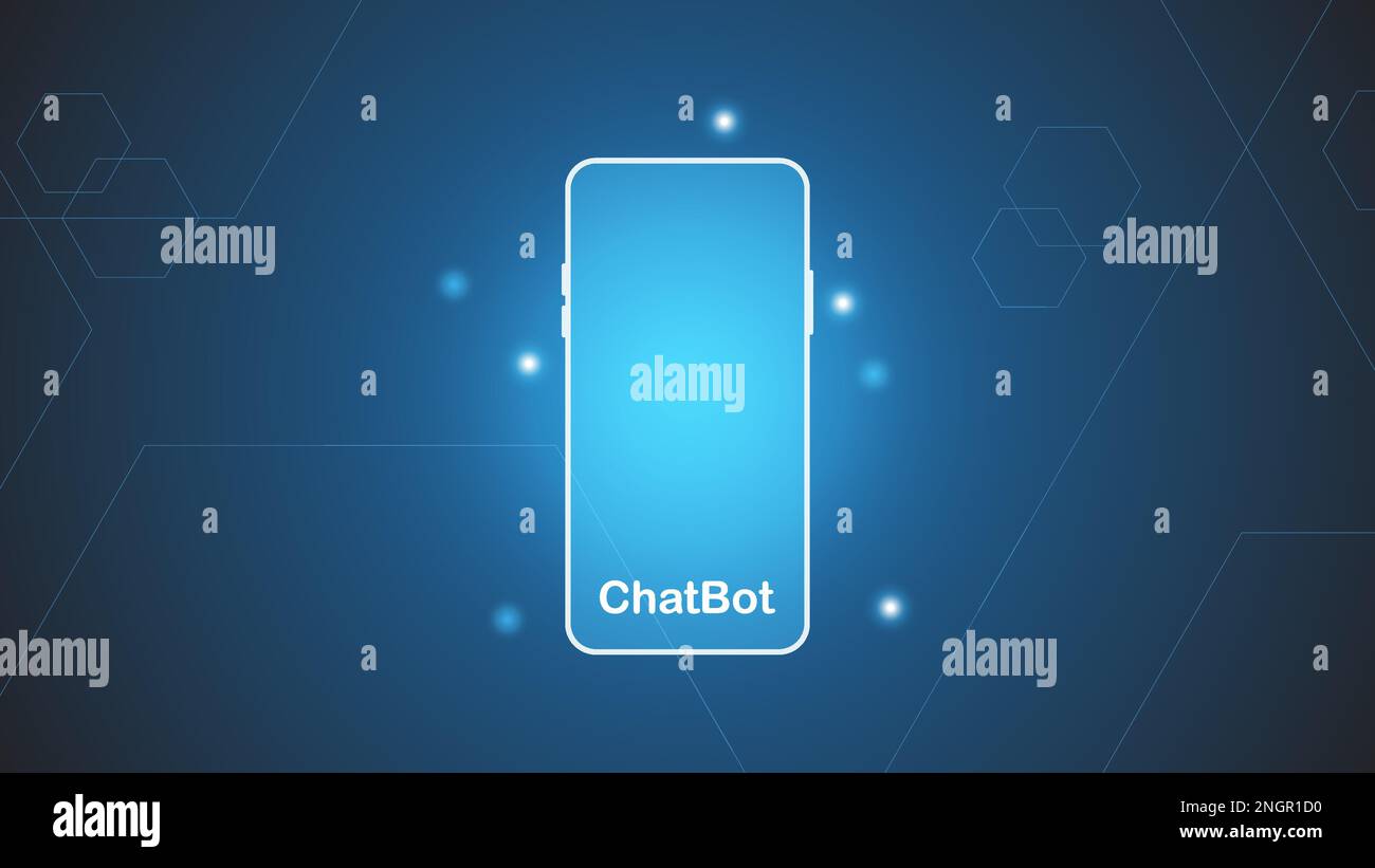 chatbot Ai artificial intelligence technology hitech concept. chatbot application smart bot ...