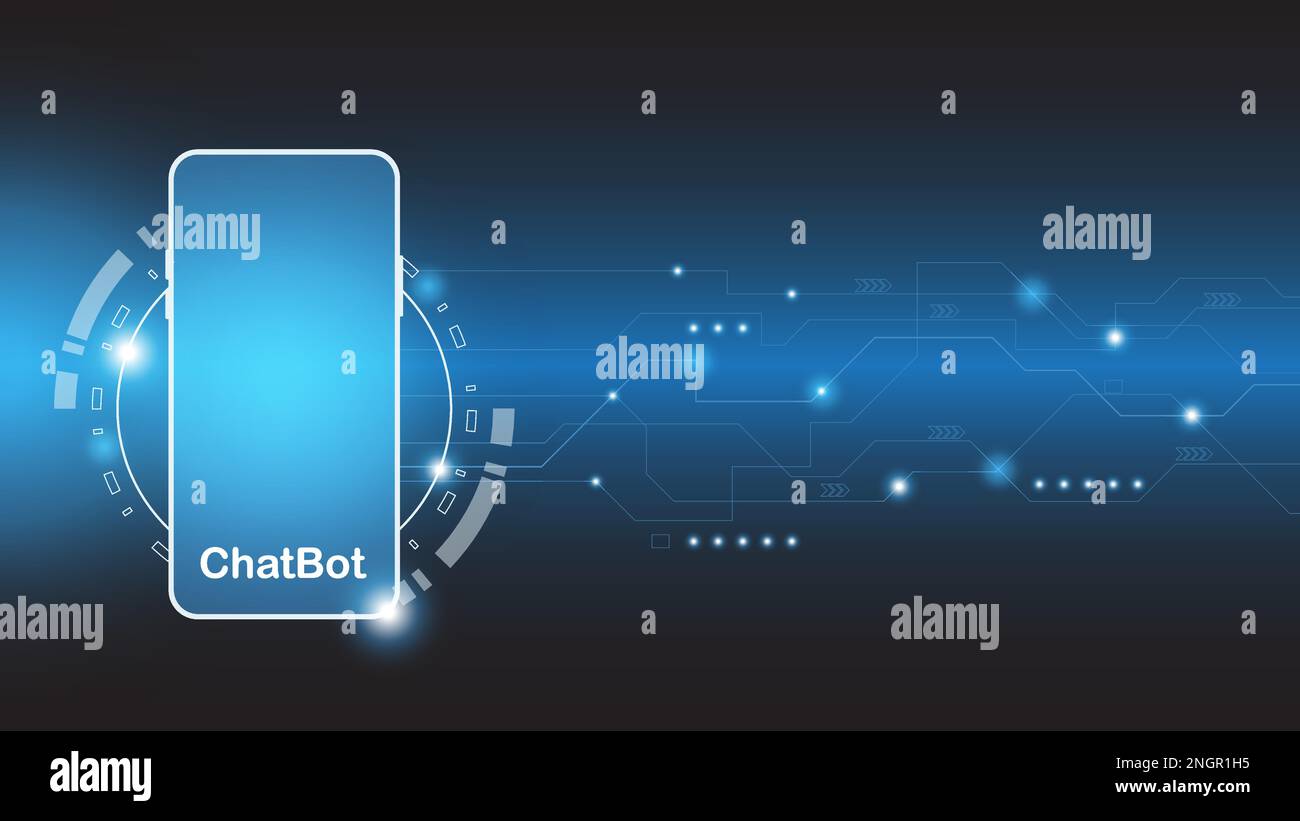 chatbot Ai artificial intelligence technology hitech concept. chatbot application smart bot ...