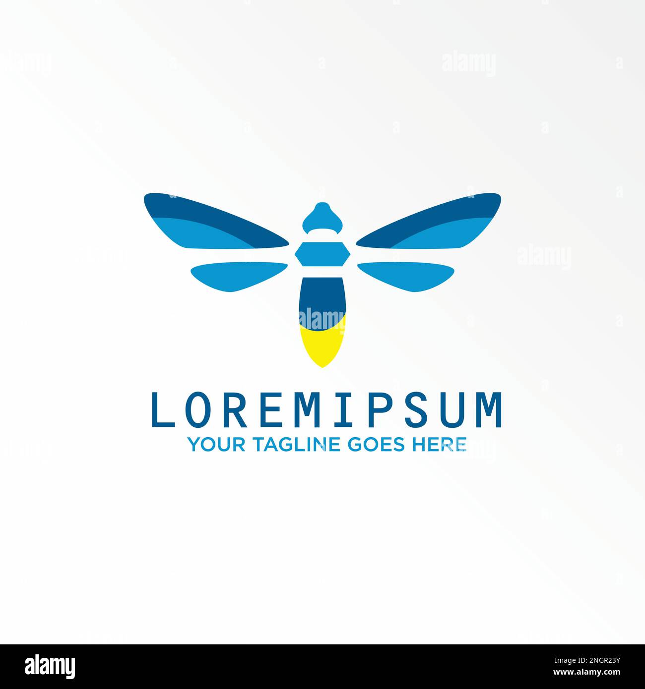 Simple and unique front side bee illustration in flying image graphic ...