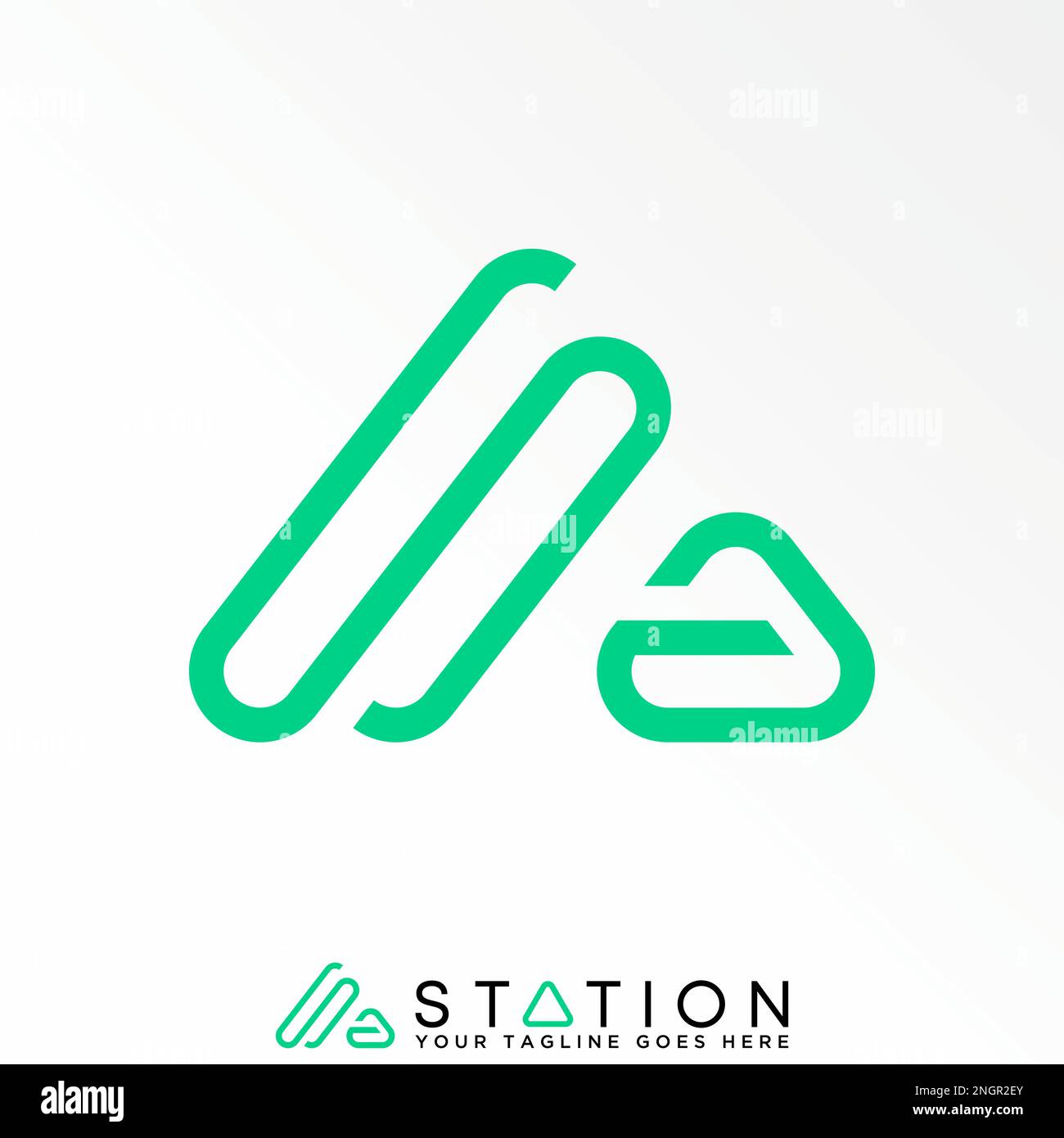 letter or word SA line font in cutting triangle image graphic icon logo design abstract concept ...