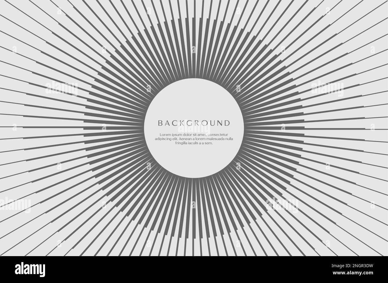 Retro sun burst line circle abstract background. Minimalist dynamic ...