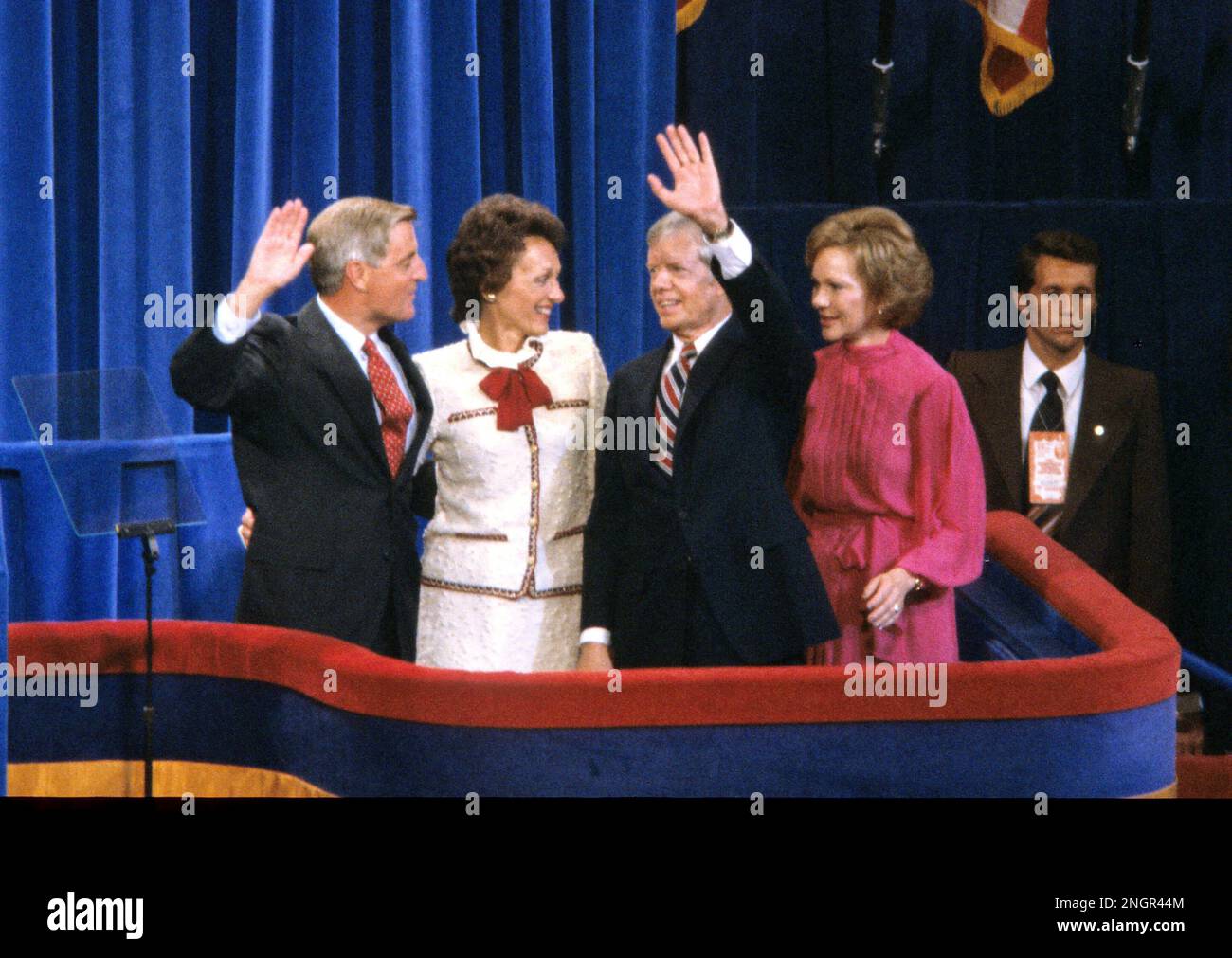 United States President Jimmy Carter, center right, and US Vice ...