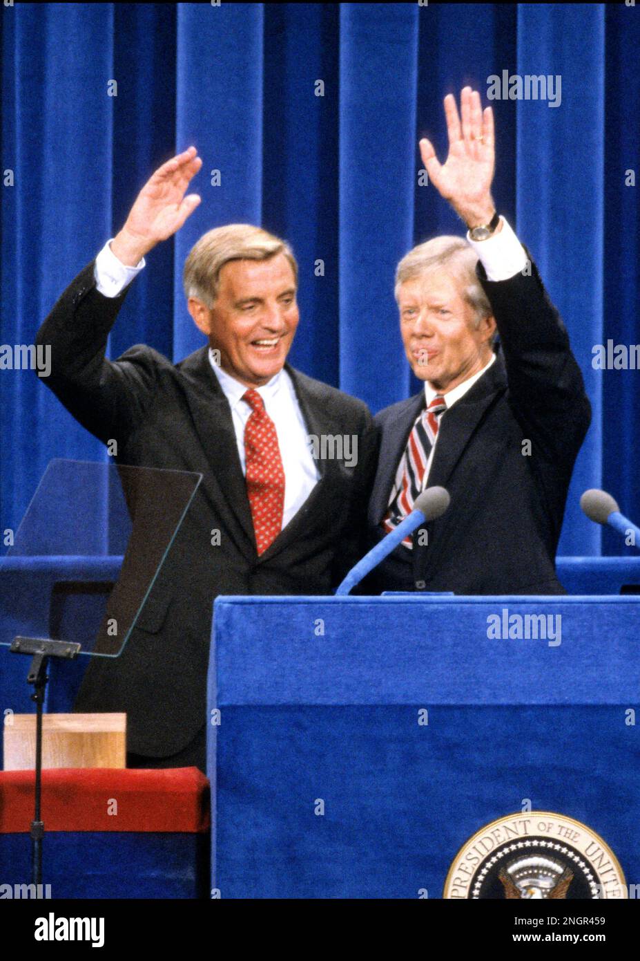 United States President Jimmy Carter, right, and US Vice President ...