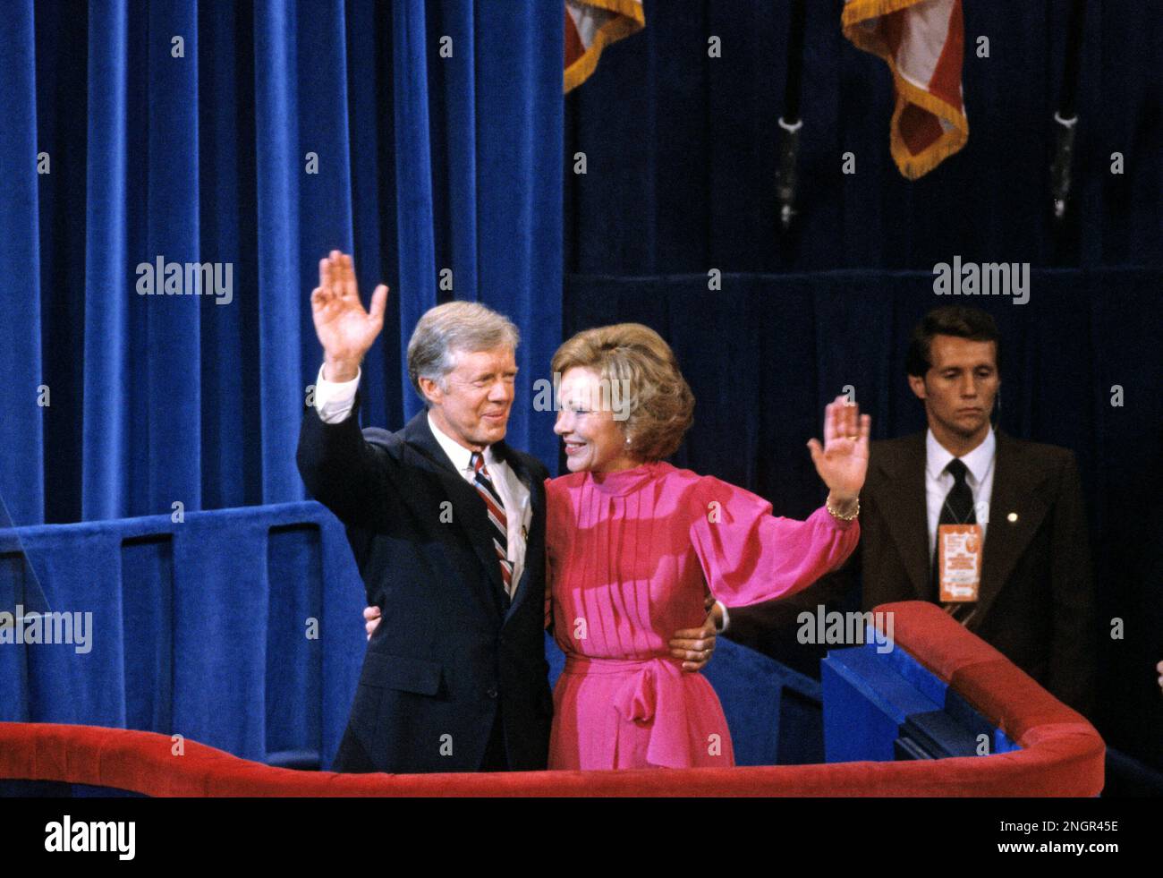 United States President Jimmy Carter and first lady Rosalynn Carter ...