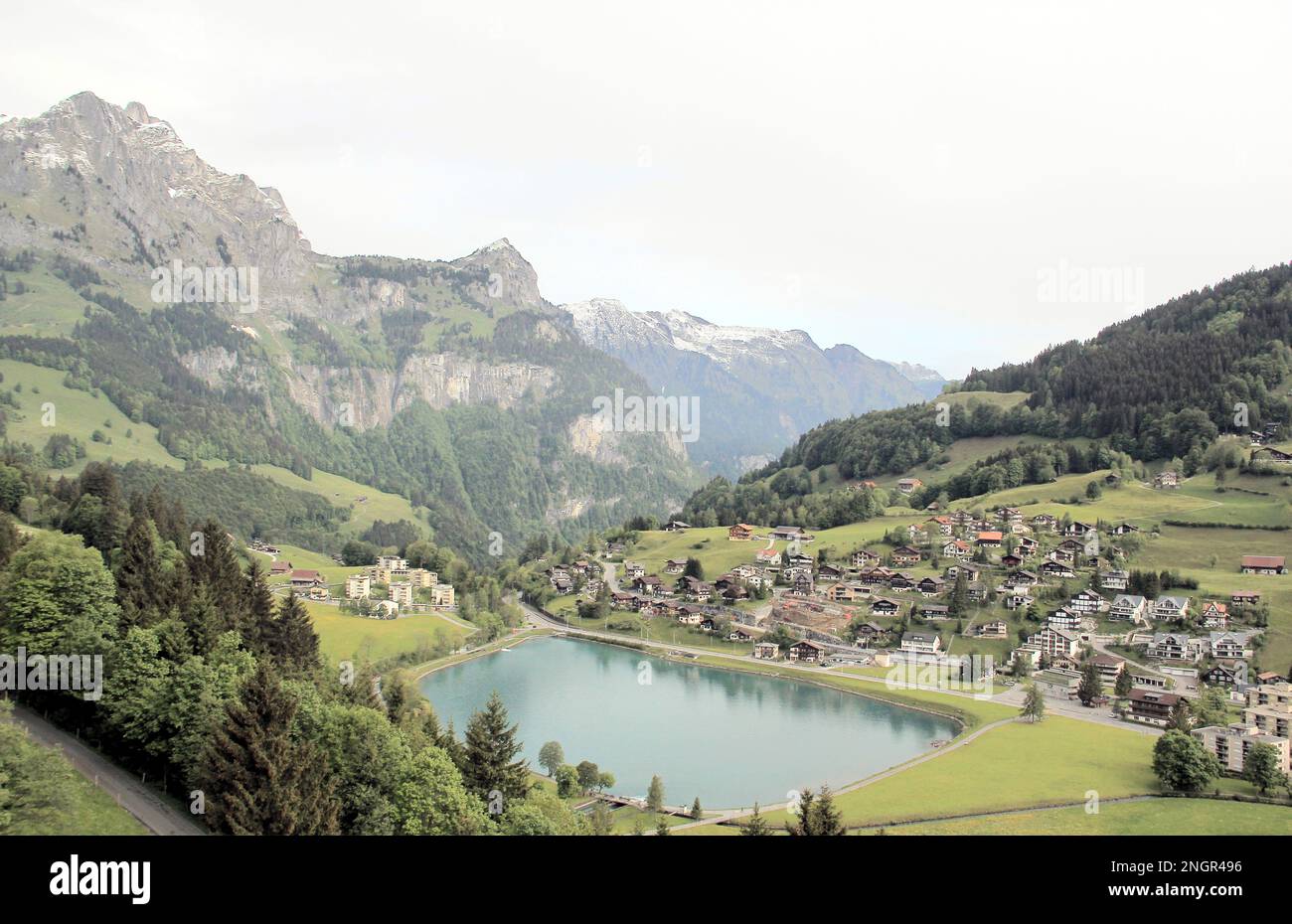 View of titlis mountains engelberg hi-res stock photography and images ...