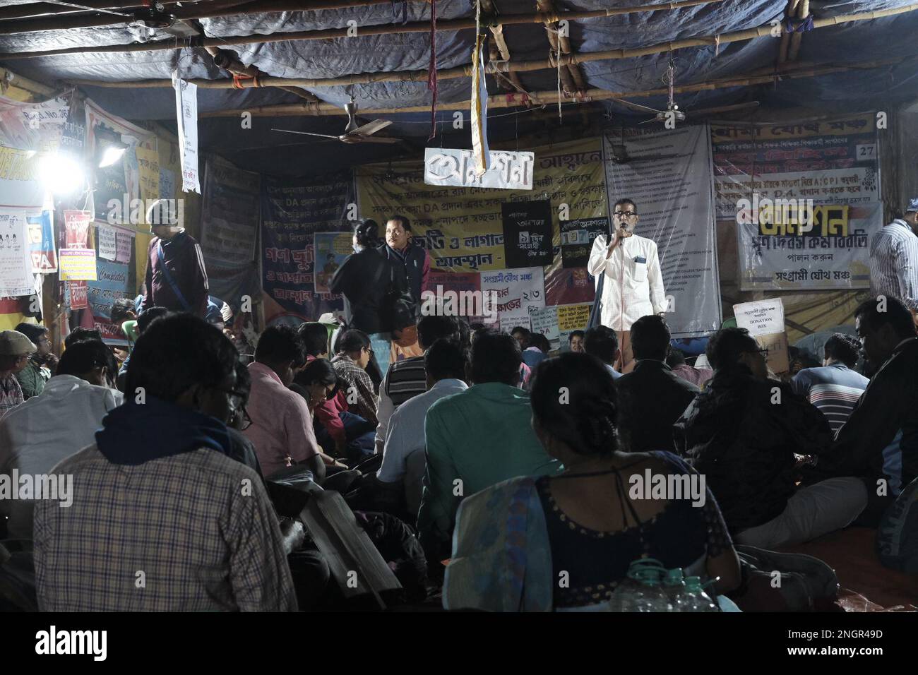 Kolkata, India. 18th Feb, 2023. West Bengal government employees ...