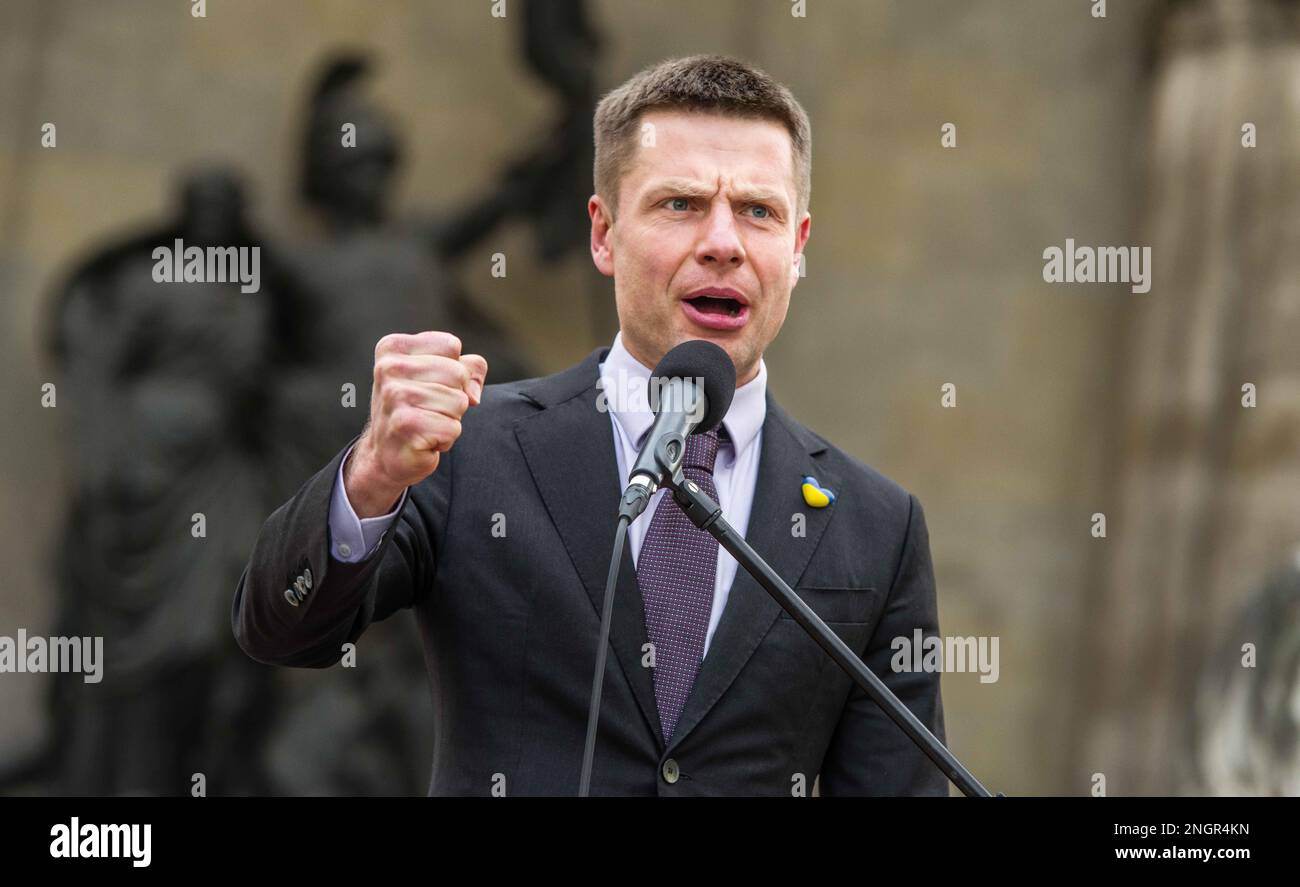 Munich, Bavaria, Germany. 18th Feb, 2023. OLEKSII GONCHARENKO, MP ...