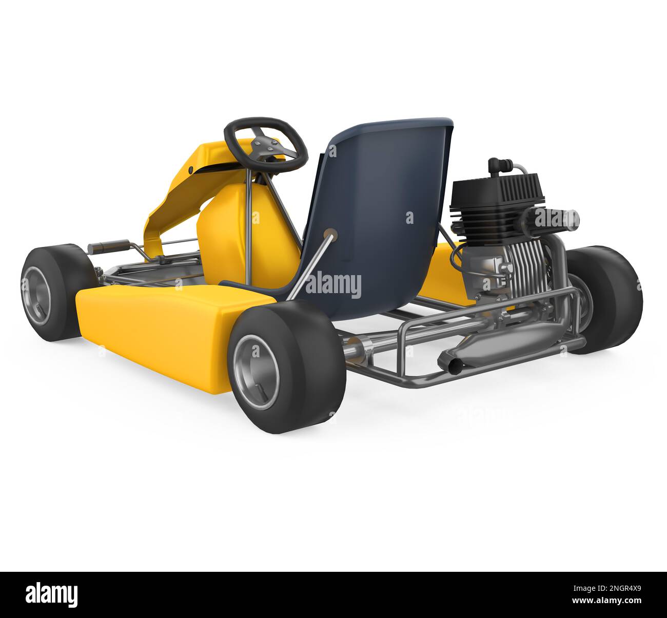Go-kart Racing Car Isolated Stock Photo - Alamy
