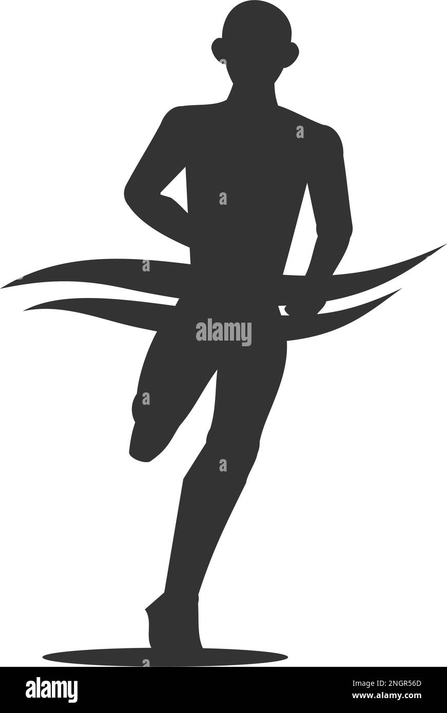 Running man logo template Icon Illustration Brand Identity.Isolated and ...