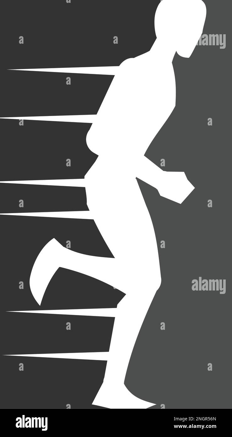 Running man logo template Icon Illustration Brand Identity.Isolated and ...