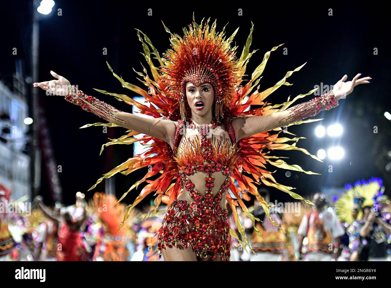 Rio De Janeiro, Brazil. 19th Feb, 2023. RJ - Rio de Janeiro - 02/18/2023 - CARNIVAL RIO 2023 ...
