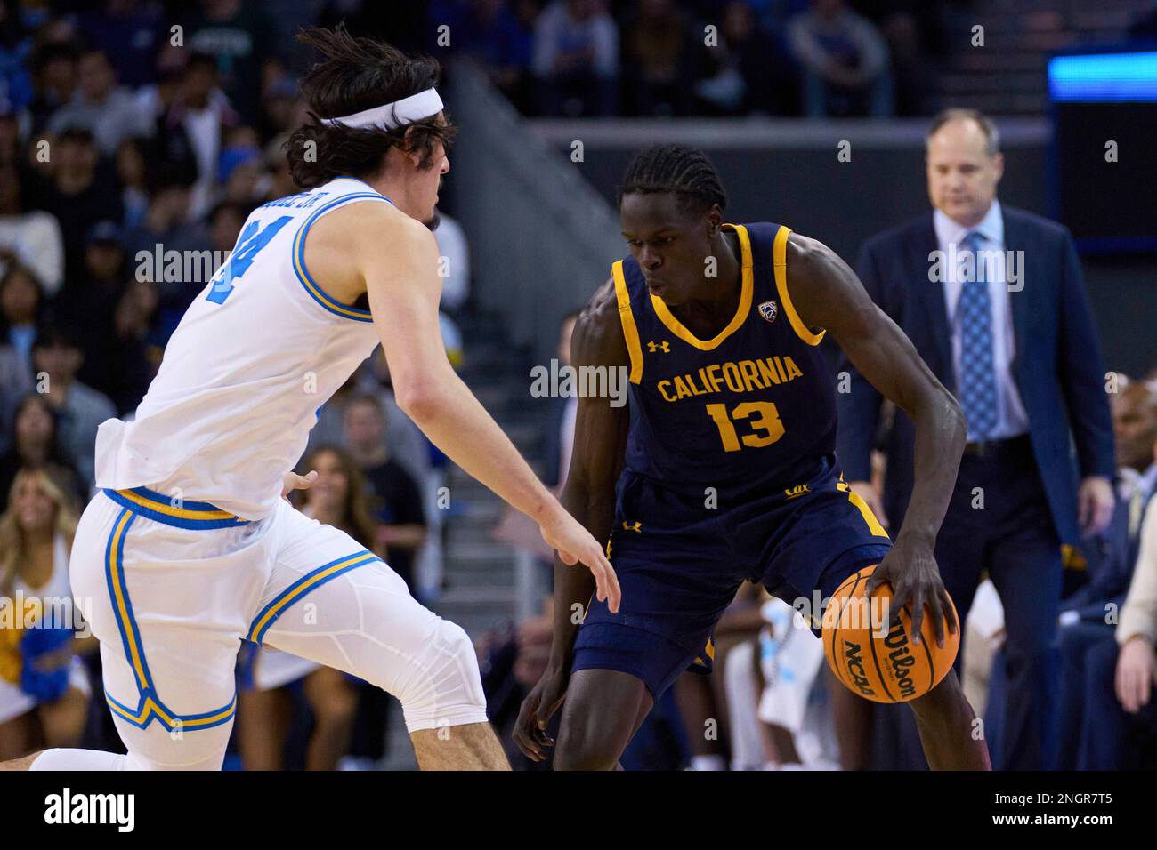 California forward Kuany Kuany (13) is defended by UCLA guard Jaime ...