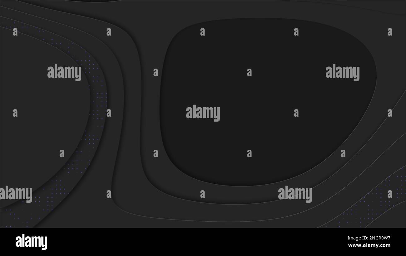 Multi layered technology background. Abstract rounded shapes. Corporate ...