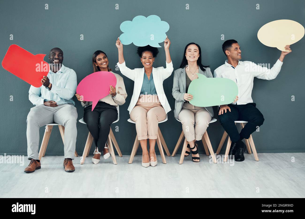 Happy Business People Banner