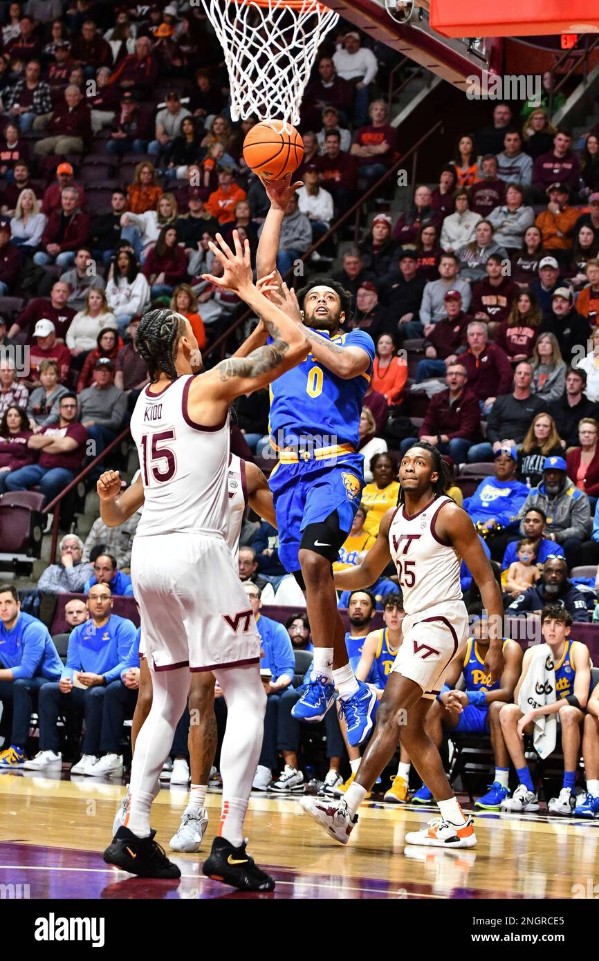 BLACKSBURG, VA - FEBRUARY 18: Pittsburgh Panthers guard Nelly Cummings ...