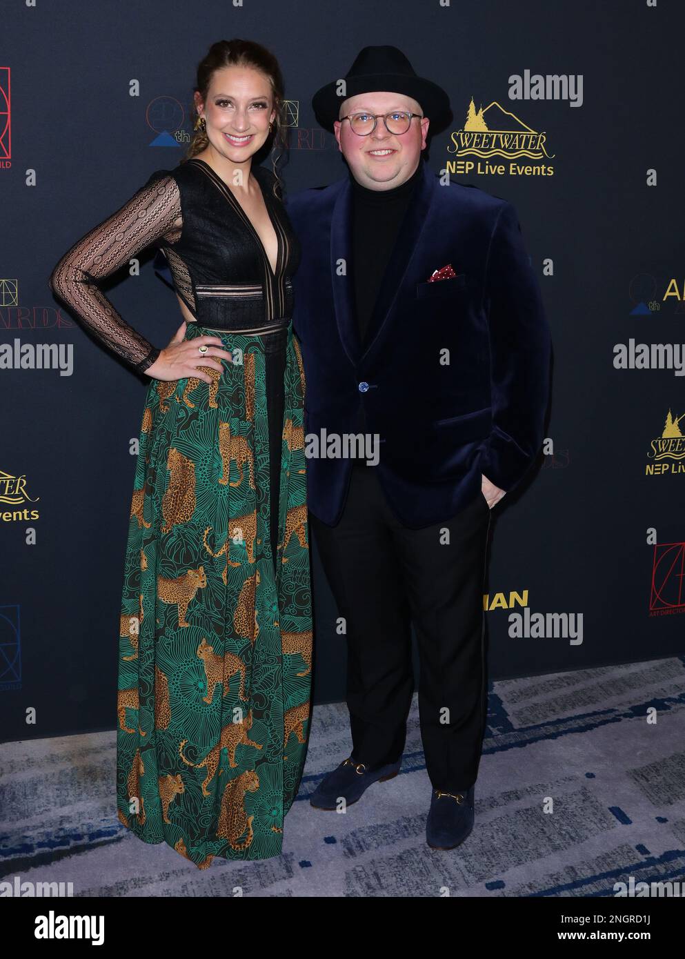 Meg Bell, Michael Allen Grover arrives at The 27th Annual ADG Awards ...