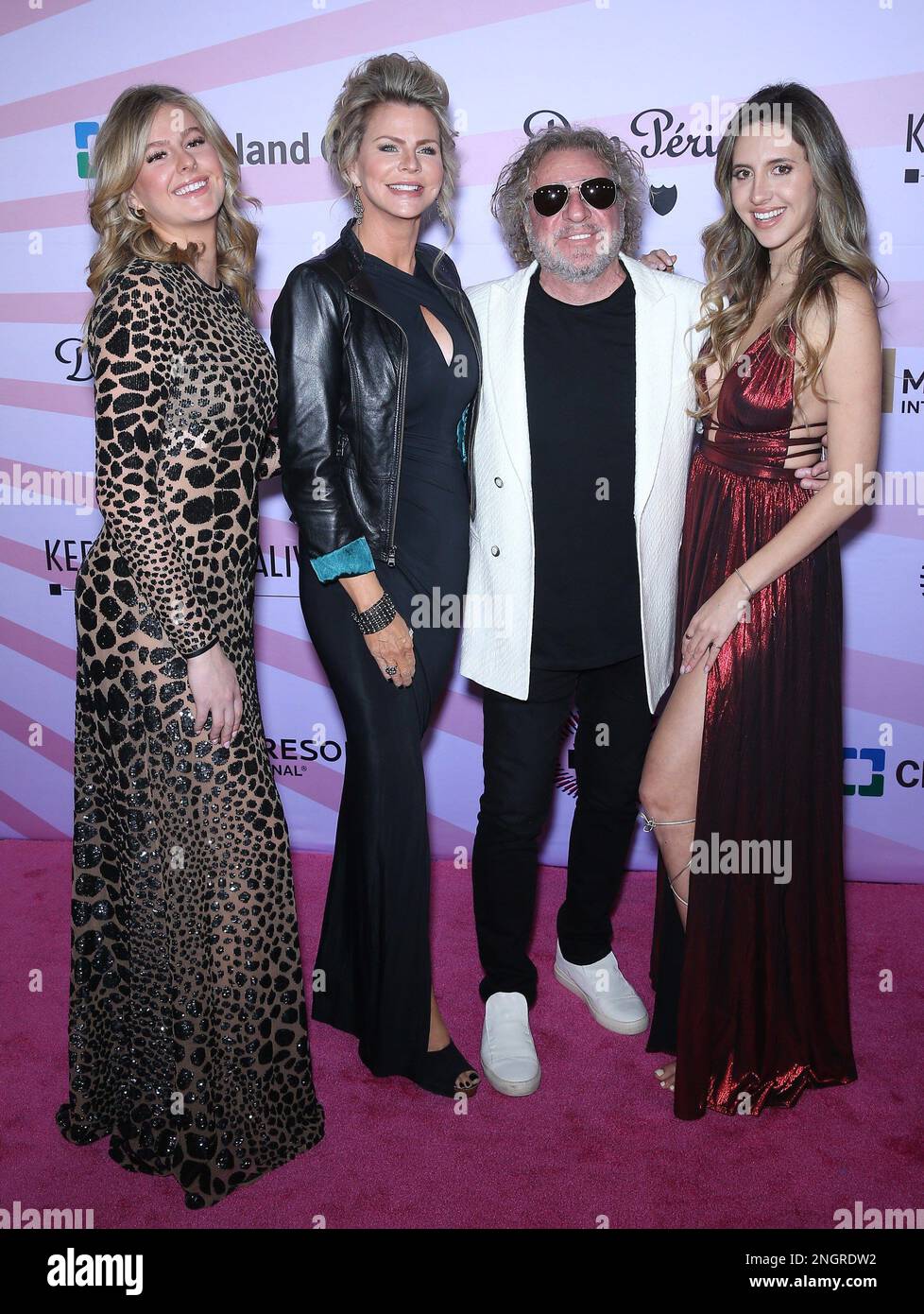Las Vegas, NV, USA. 18th Feb, 2023. Samantha Hagar, Kari Karte, Sammy ...