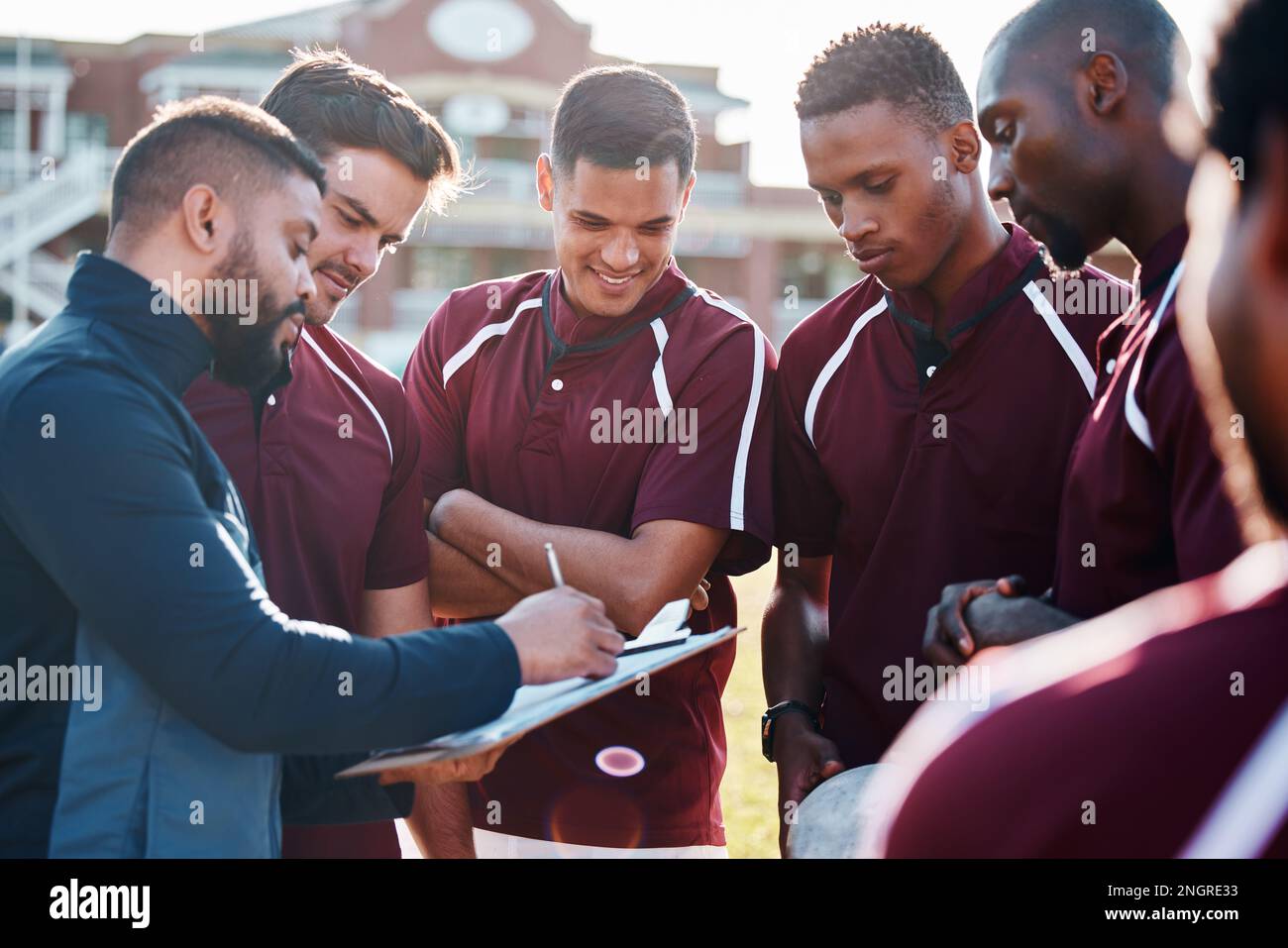 Rugby team, people and coaching for field strategy, checklist and ...