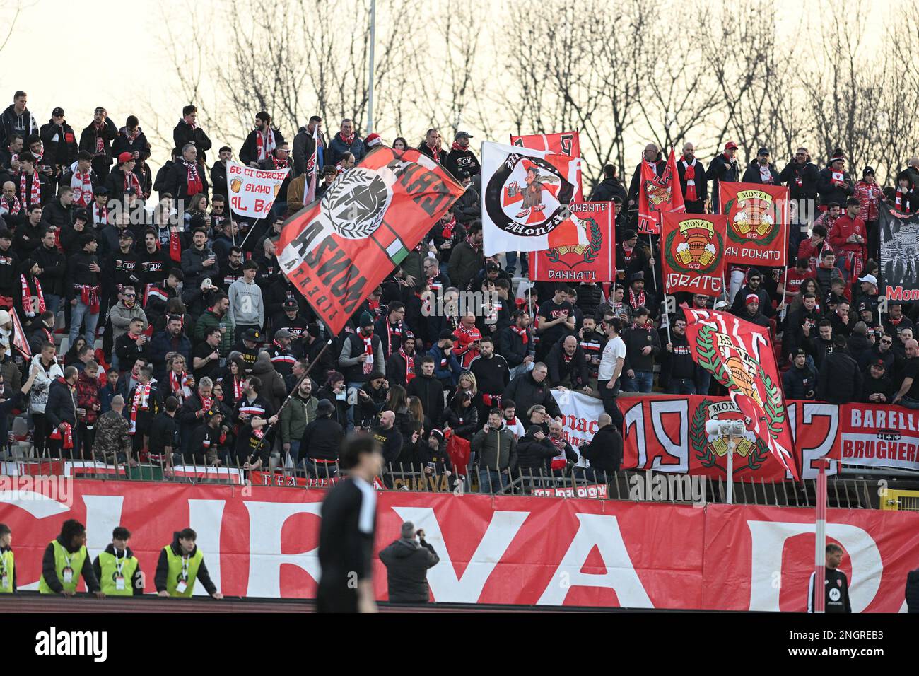 AC Monza supporters during the Italian Serie A football match between ...