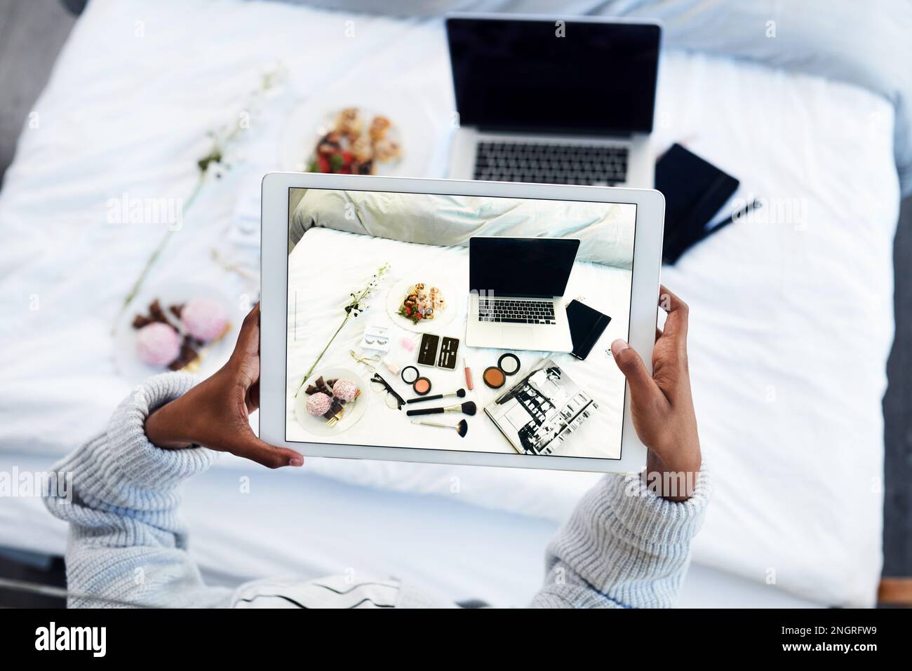 Hobbies are a great way to stay busy. High angle shot of an ...