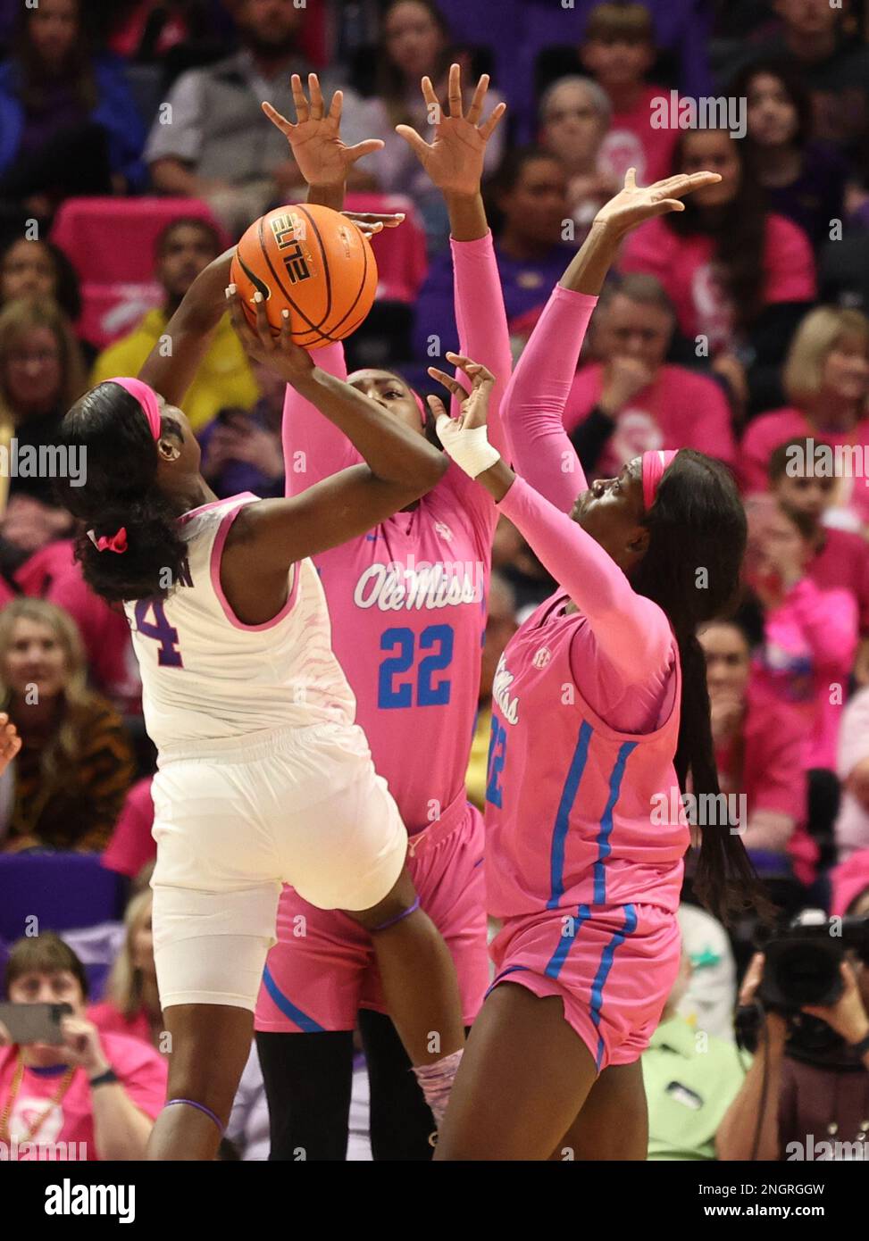 Baton Rouge, USA. 16th Feb, 2023. LSU Lady Tigers guard Flau'jae ...