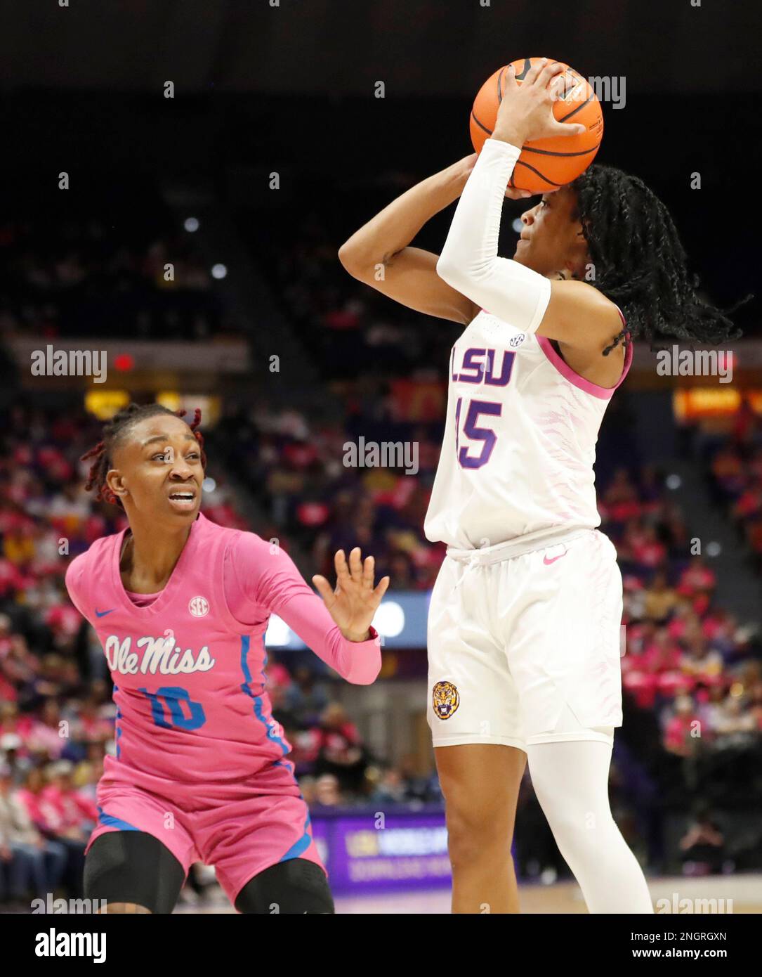 Baton Rouge, USA. 16th Feb, 2023. LSU Lady Tigers guard Alexis Morris ...