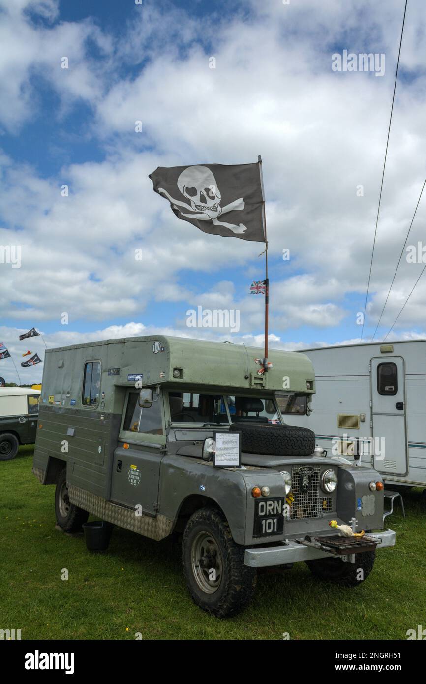 1960 LWB Land Rover, Heskin Steam Rally 2022 Stock Photo - Alamy