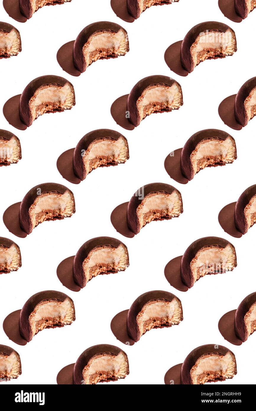 the bitten-off chocolate candy. High quality photo Stock Photo - Alamy