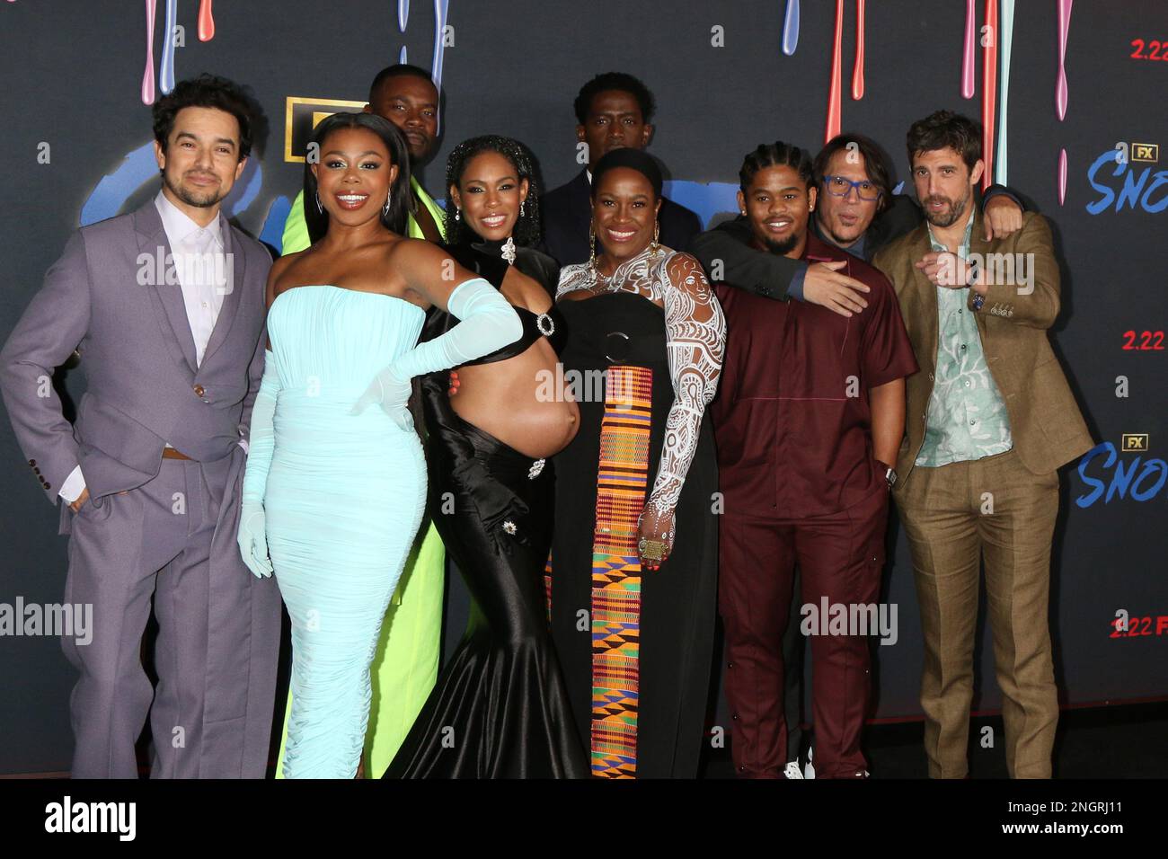 LOS ANGELES - FEB 15: Alejandro Edda, Gail Bean, Amin Joseph, Angela ...