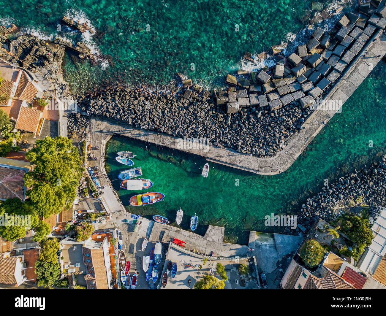 Stunning aerial shot of San Giovanni li Cuti, a charming neighborhood ...