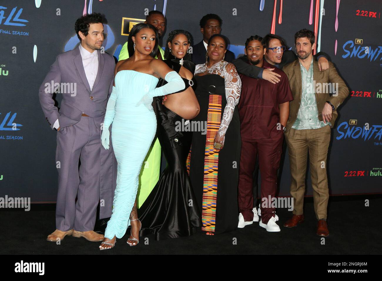 LOS ANGELES - FEB 15: Alejandro Edda, Gail Bean, Amin Joseph, Angela ...