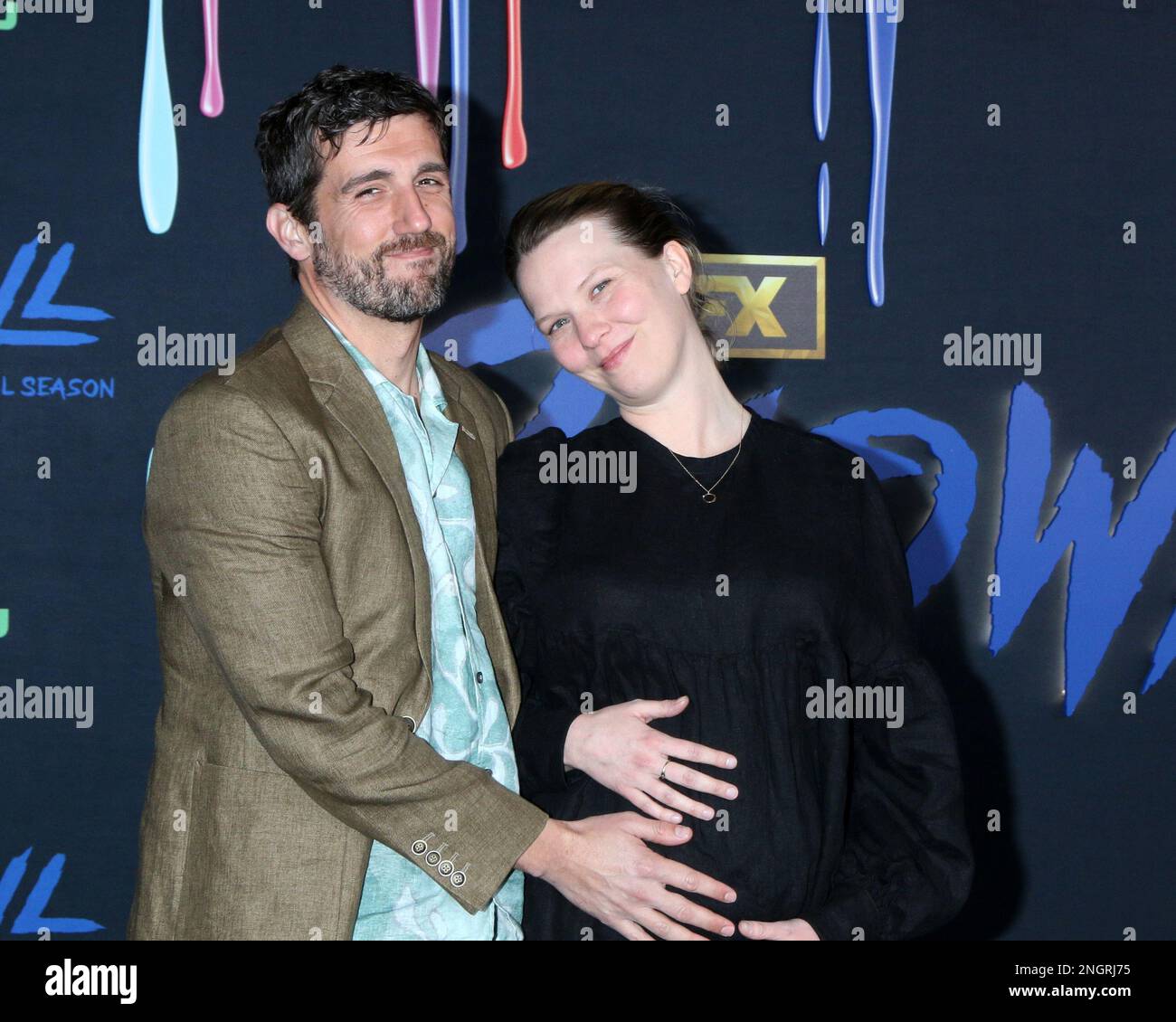 LOS ANGELES - FEB 15: Carter Hudson, Hollye Gilbert at the Snowfall ...