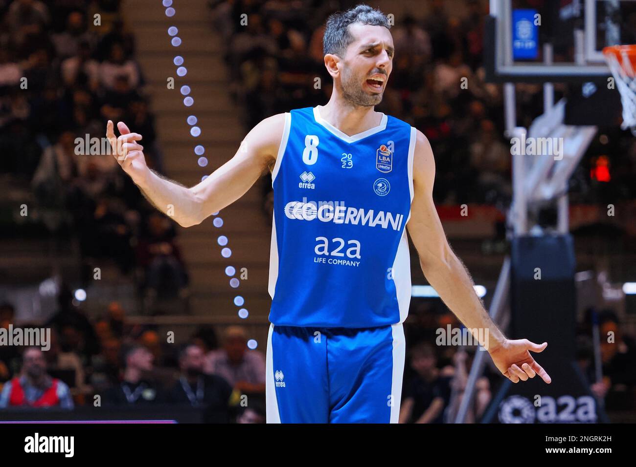 Amedeo Della Valle (Germani Brescia) during the Italian Basketball Cup ...